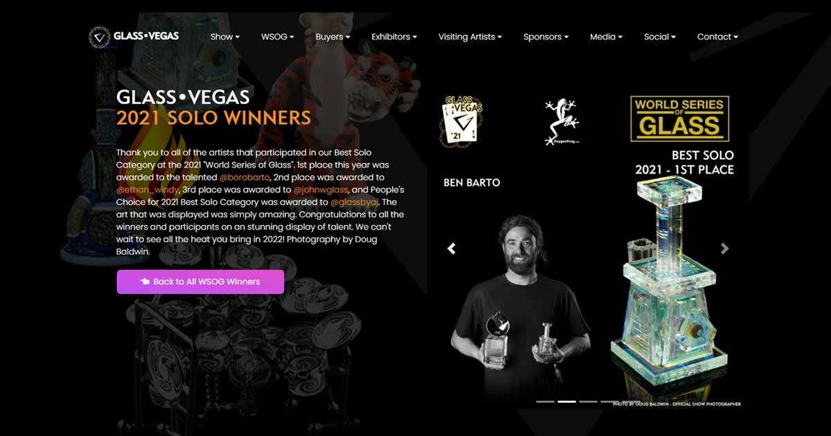 2021 World Series of Glass Solo Winners: Glass Vegas Expo 🔥: American ...